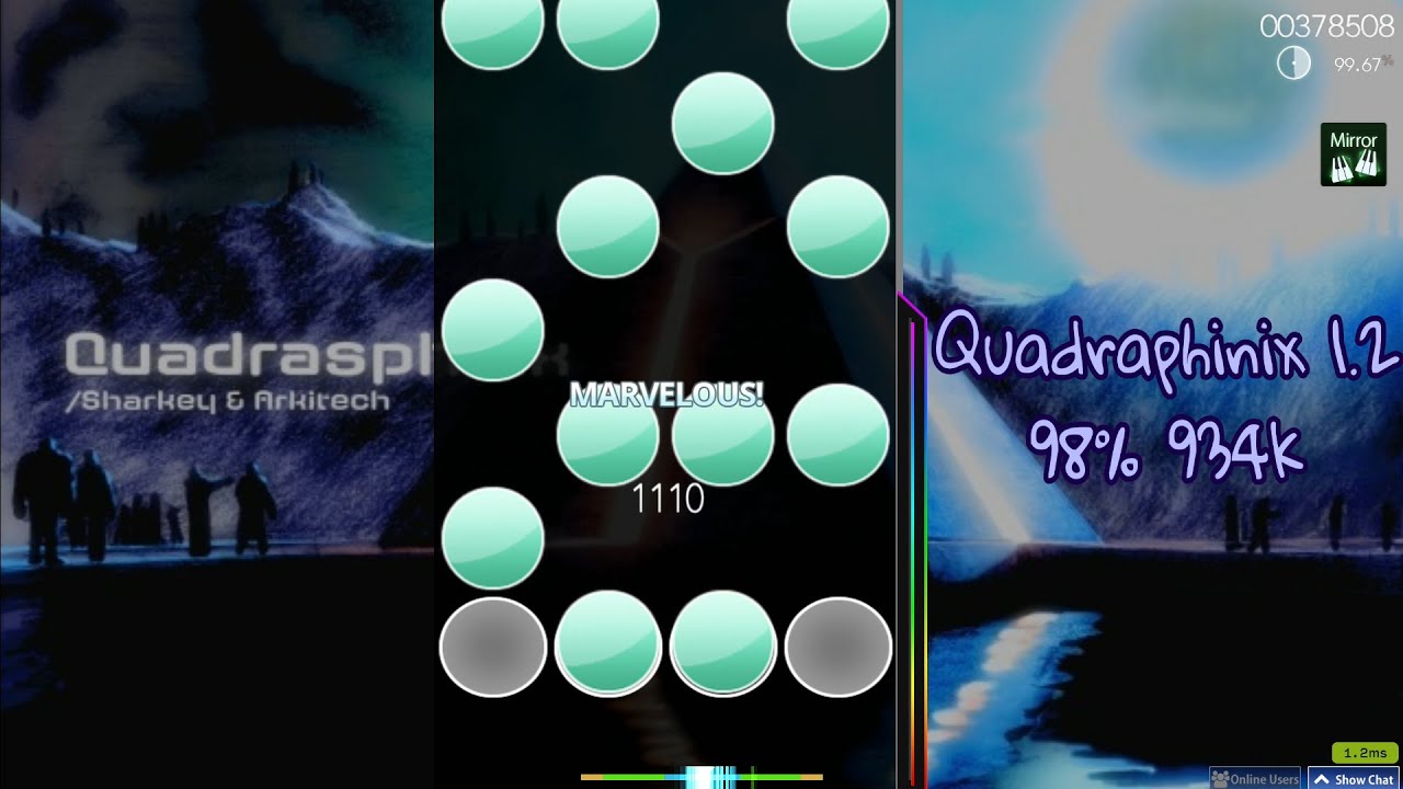 (osu!mania) Quadraphinix 1.2 98% [5.57*] - YouTube