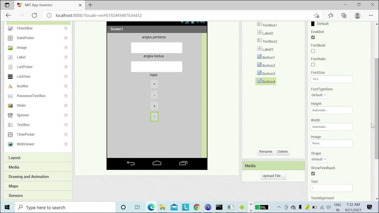 Cara Membuat Kalkulator Sederhana Menggunakan Mit App Inventor 2 Ultimate - YouTube