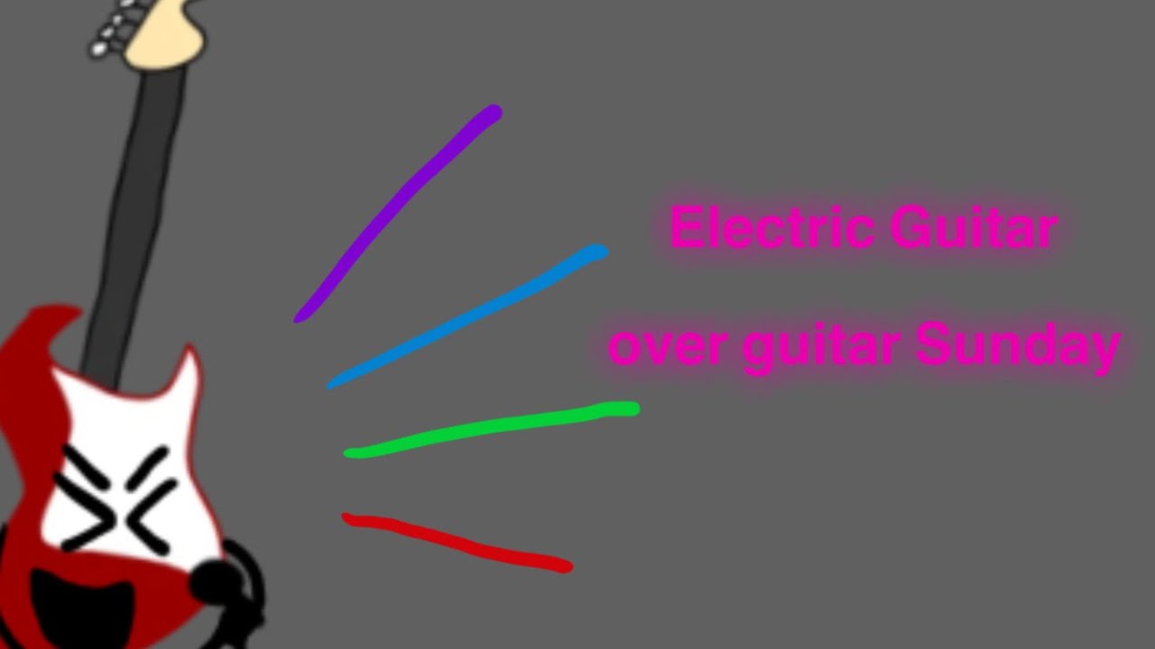 electric guitar from bfdi mini over guitar sunday skin (download in ...