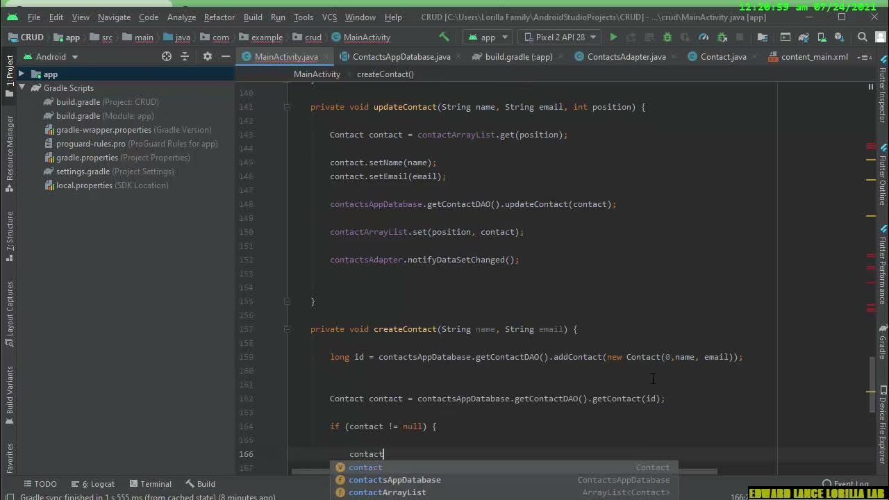 【ANDROID STUDIO】Complete the CRUD functionalies SQLite to Room database ...