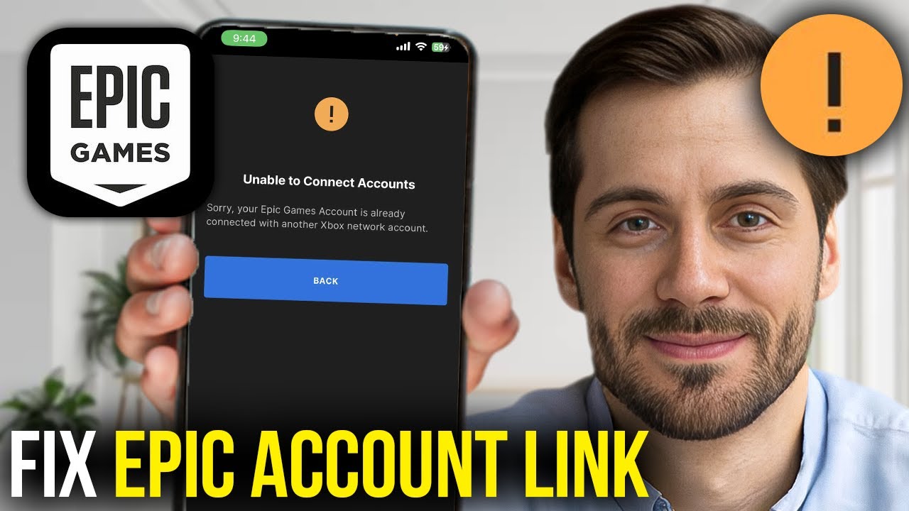 How To Fix Unable To Connect Accounts On Epic Games - YouTube