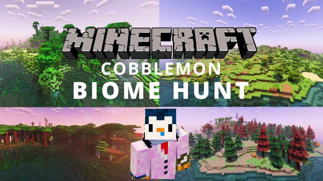 We found Pokémon in random biomes for a battle in Minecraft Cobblemon ...