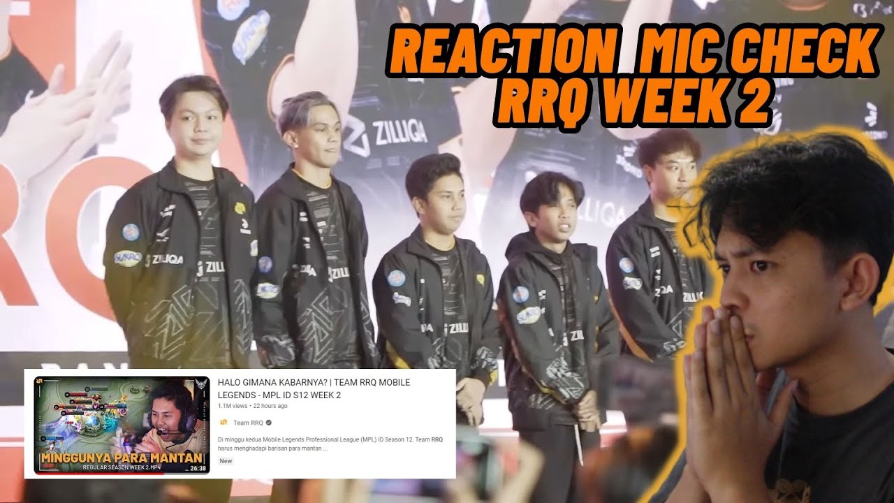 Reaction mic check RRQ week 2 !! BTR TETAP MENJADI KELINCI PERCOBAAN ...