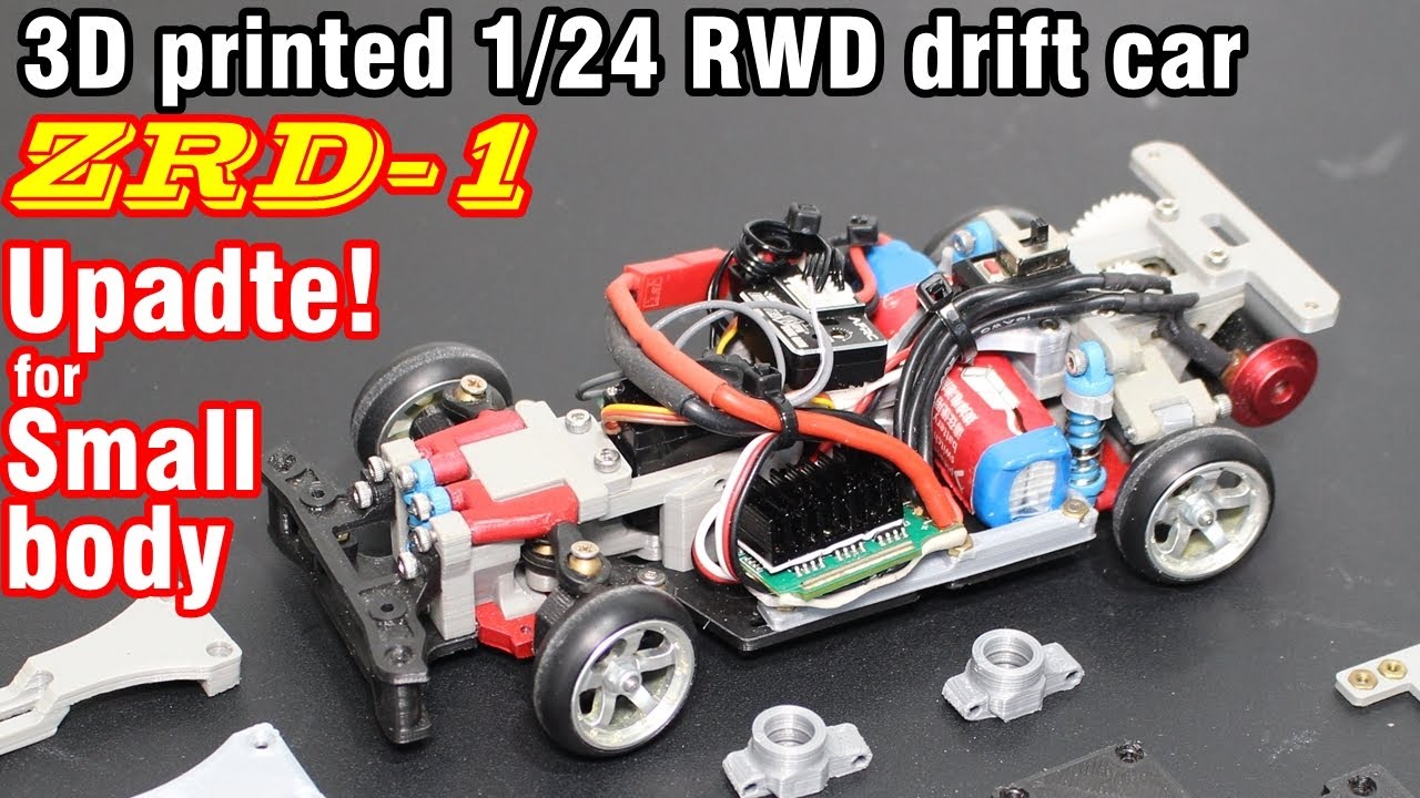 Update of ZRD-1(3D printed 1/24 rwd drift car-1/24 RWD드리프트카 ZRD-1 업데이트 ...
