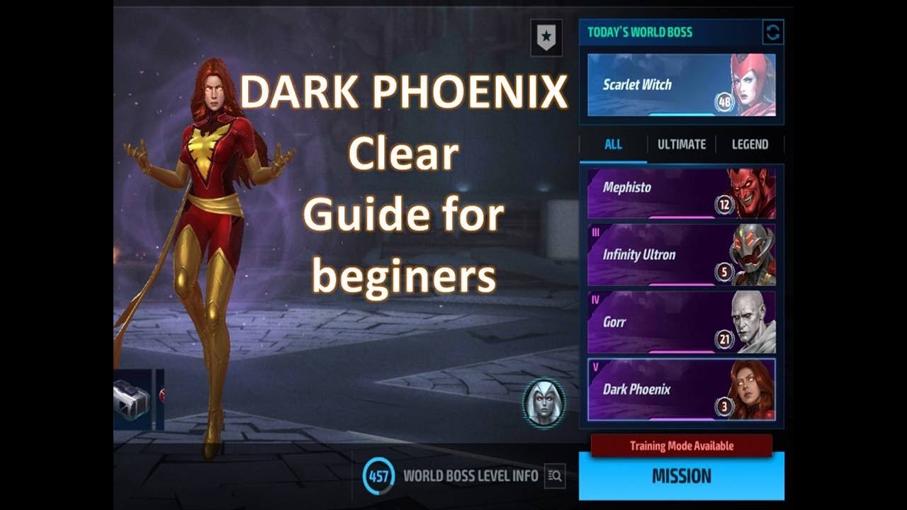 DARK PHOENIX clear easily guide Marvel Future fight - mff dark phoenix ...