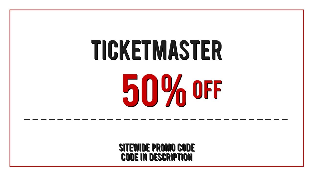 Ticketmaster Discount Code 2025 May - YouTube