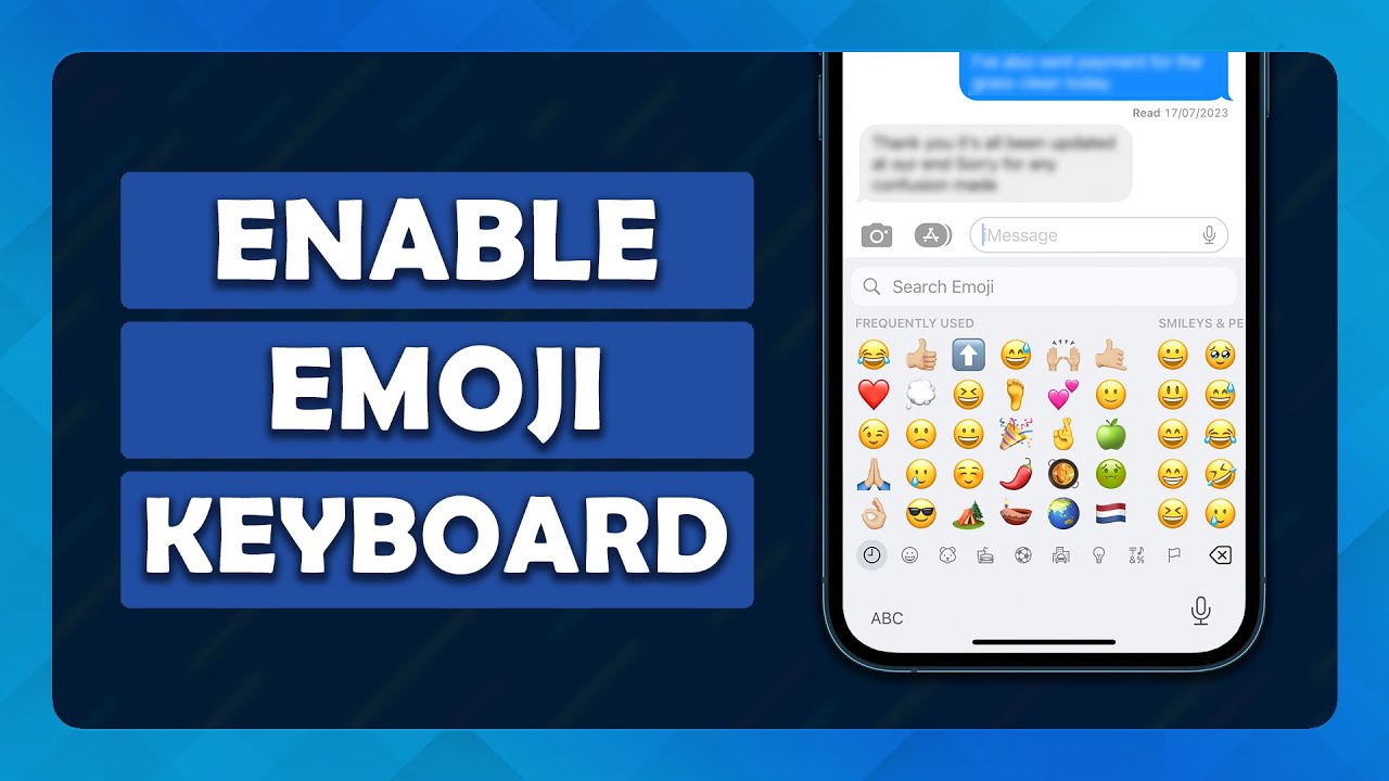 How To Add Emoji Keyboard On IPhone Tutorial YouTube