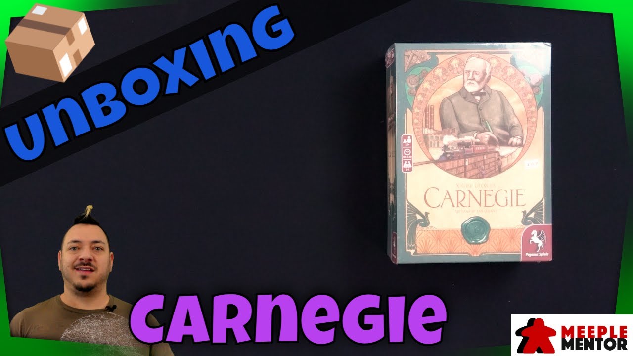 Unboxing Carnegie board game - YouTube