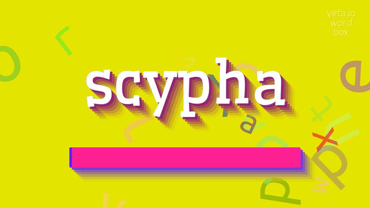 SCYPHA - HOW TO PRONOUNCE IT? #scypha - YouTube