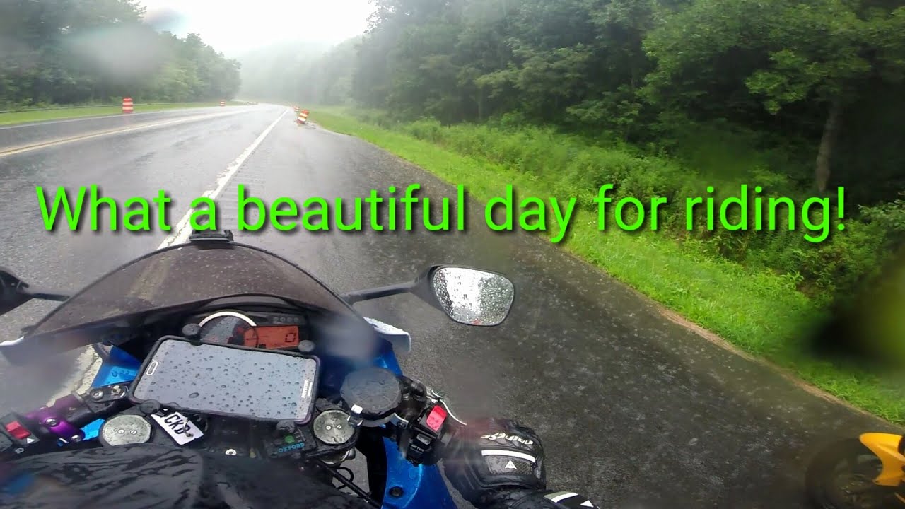 Worst rain storm I've ever ridden in! Day one of mototripp 2016 north ...