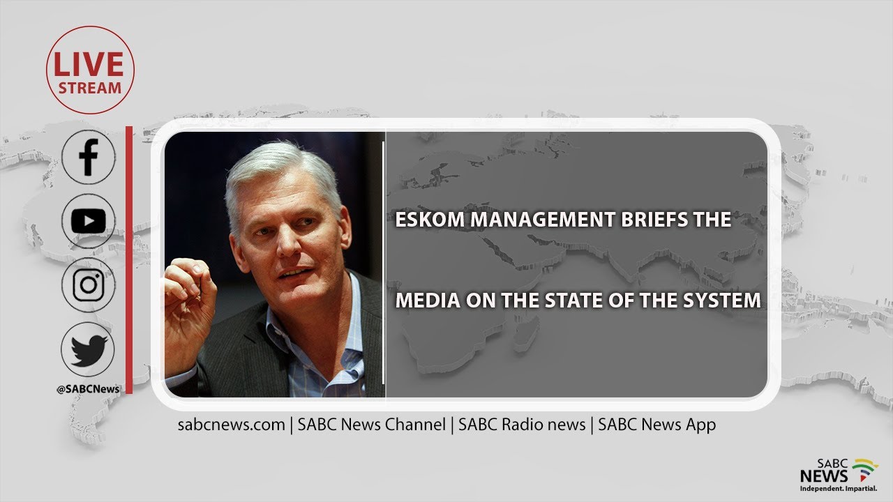 Eskom management briefs the media on the state of the system - YouTube