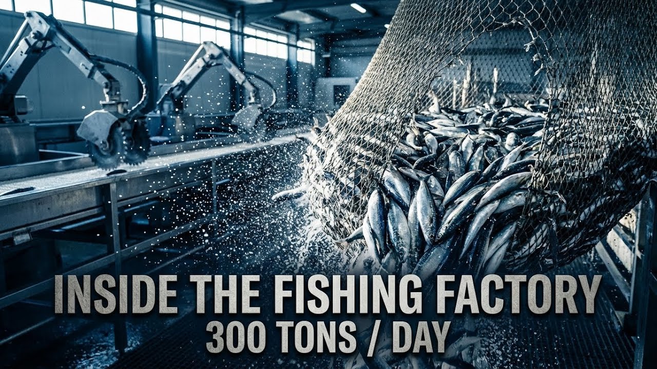 300 Tons of Seafood Per Day — The Most Satisfying Ocean Factory Process ...