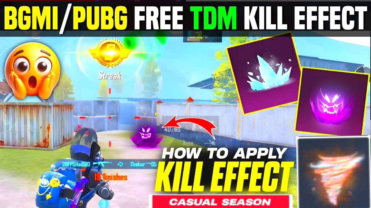 Casual Season Bgmi Kill Effect Kaise Lagaye | How To Get Kill Effect in Bgmi Tdm | Tdm kill ...