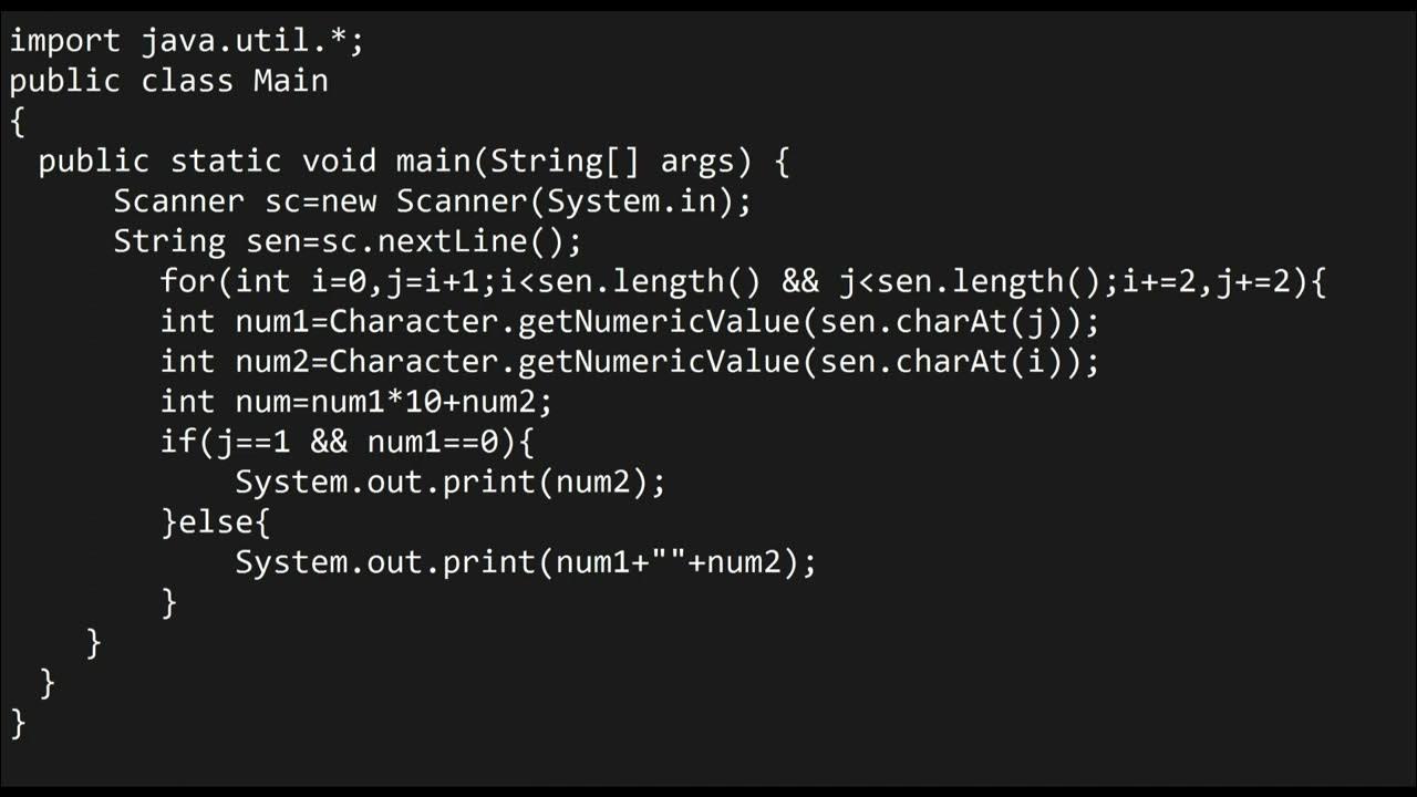 Skillrack Daily Challenge Reverse Every Two Digits Program Id 8609 07 04 23 Javacpython 2776