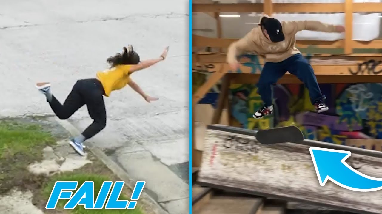 SKATEBOARDING ( EXTREME FAILS AND WINS ) ! EP 12 - YouTube