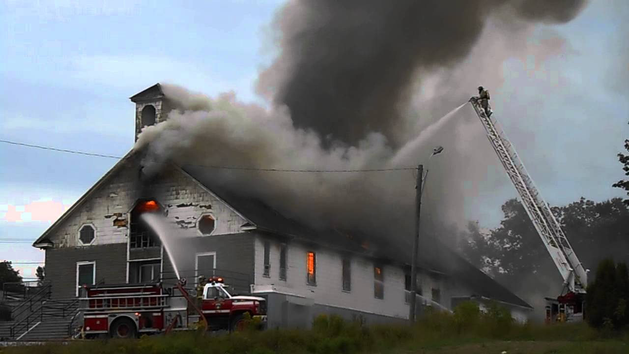 Fire at St Theresa Church,South Bathurst, - YouTube