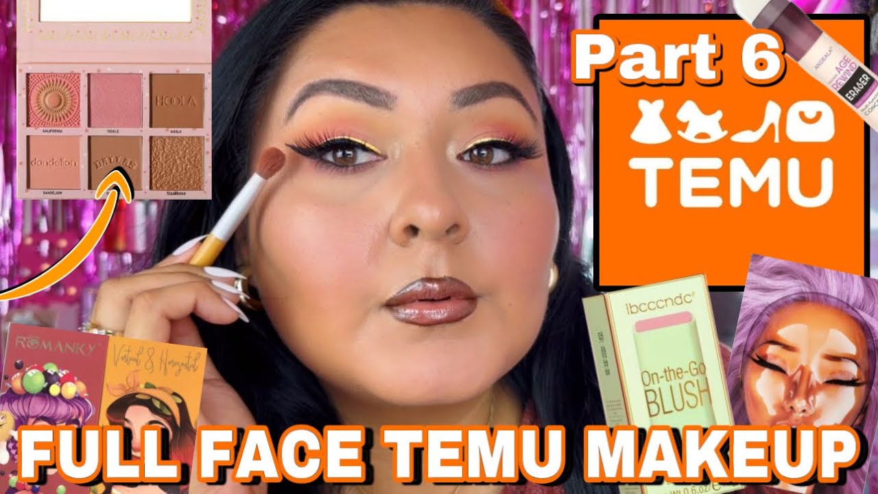 FULL FACE TEMU MAKEUP // EVERYTHING UNDER $5.00! PT.6 - YouTube