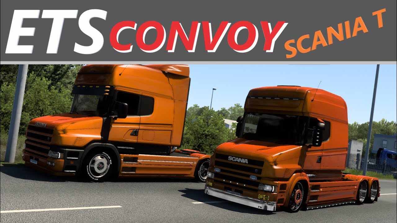Euro Truck Simulator 2 / Scania open pipe convoy - YouTube