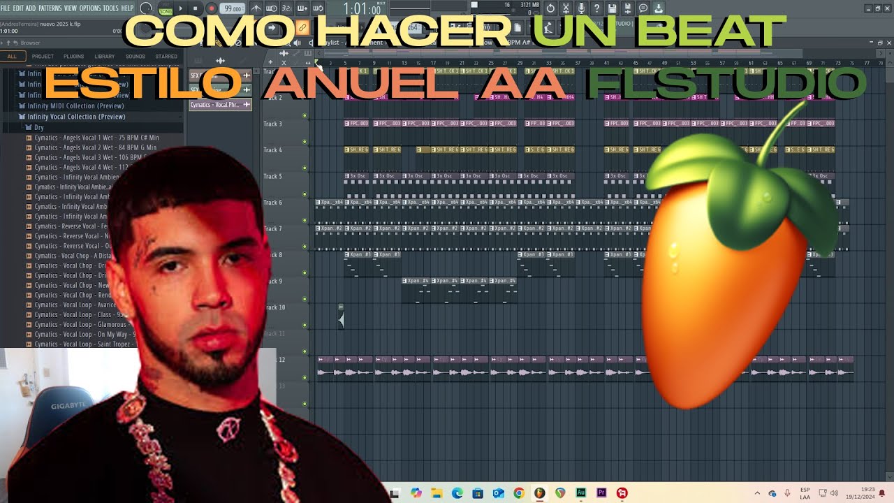 COMO HACER UN BEAT ESTILO ANUEL AA FL STUDIO #flstudio24 # ...