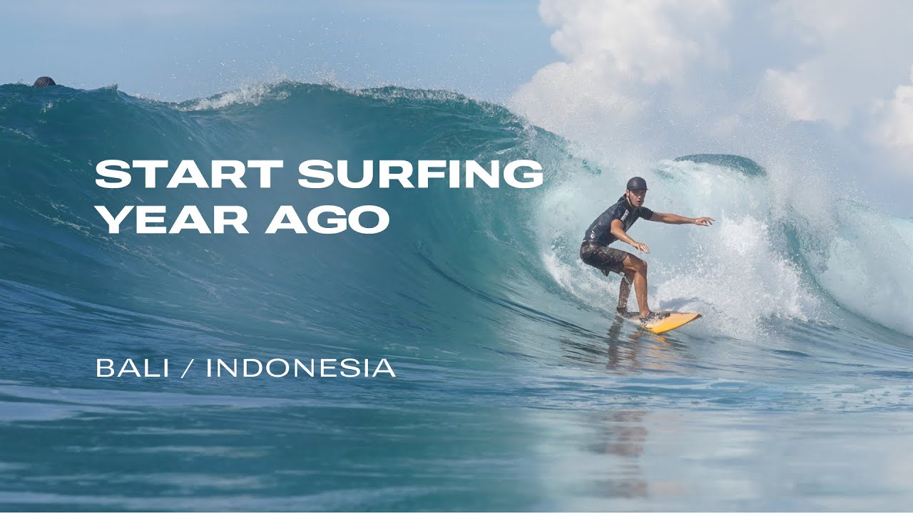 Start surfing year ago and what I can do now! - YouTube