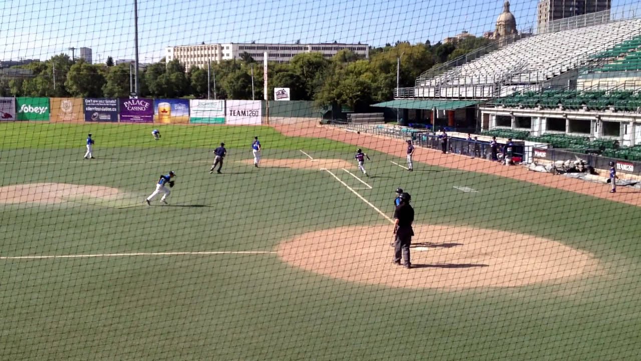 Antens hit at Telus Field - YouTube