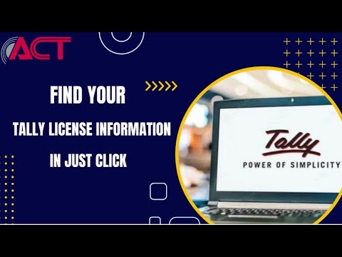 find your tally license information in just a click - YouTube