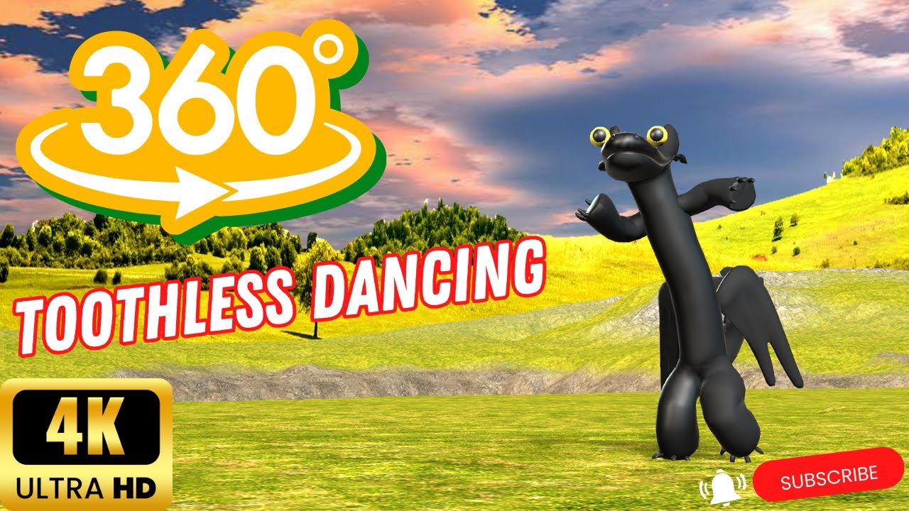 VR 360 Toothless Dancing Video a Virtual Reality Experience - YouTube