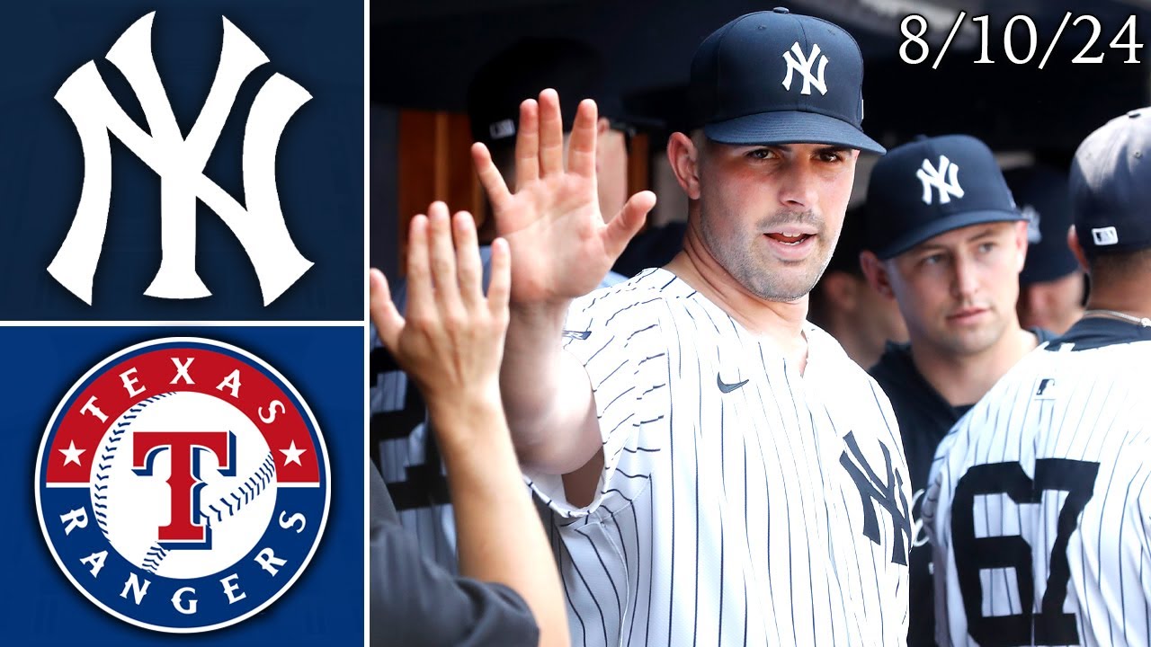 New York Yankees vs Texas Rangers | Game Highlights | 8/10/24 - YouTube
