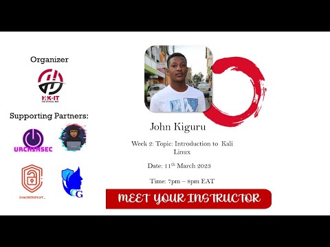 Introduction to Kali Linux - Bootcamp Week 2 - YouTube