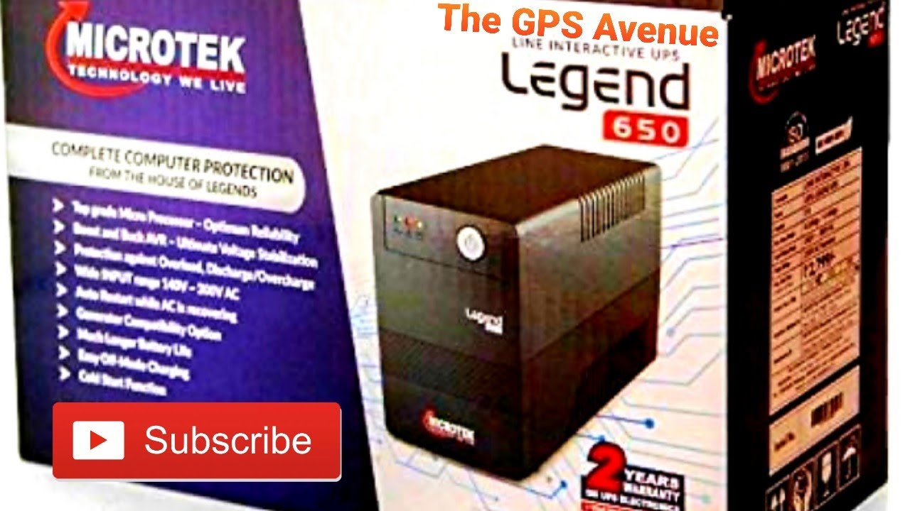 MICROTEK Legend UPS 650VA || Unboxing & Review - YouTube