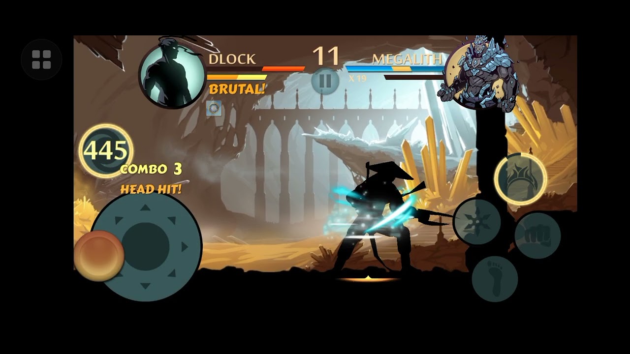 Shadow Fight 2|Monk katar's high damage - YouTube