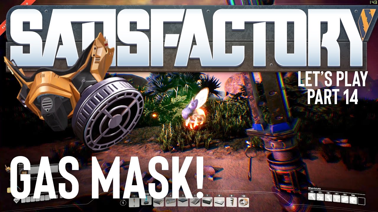 Satisfactory - Gas Mask! (Let's Play Part 14) - YouTube