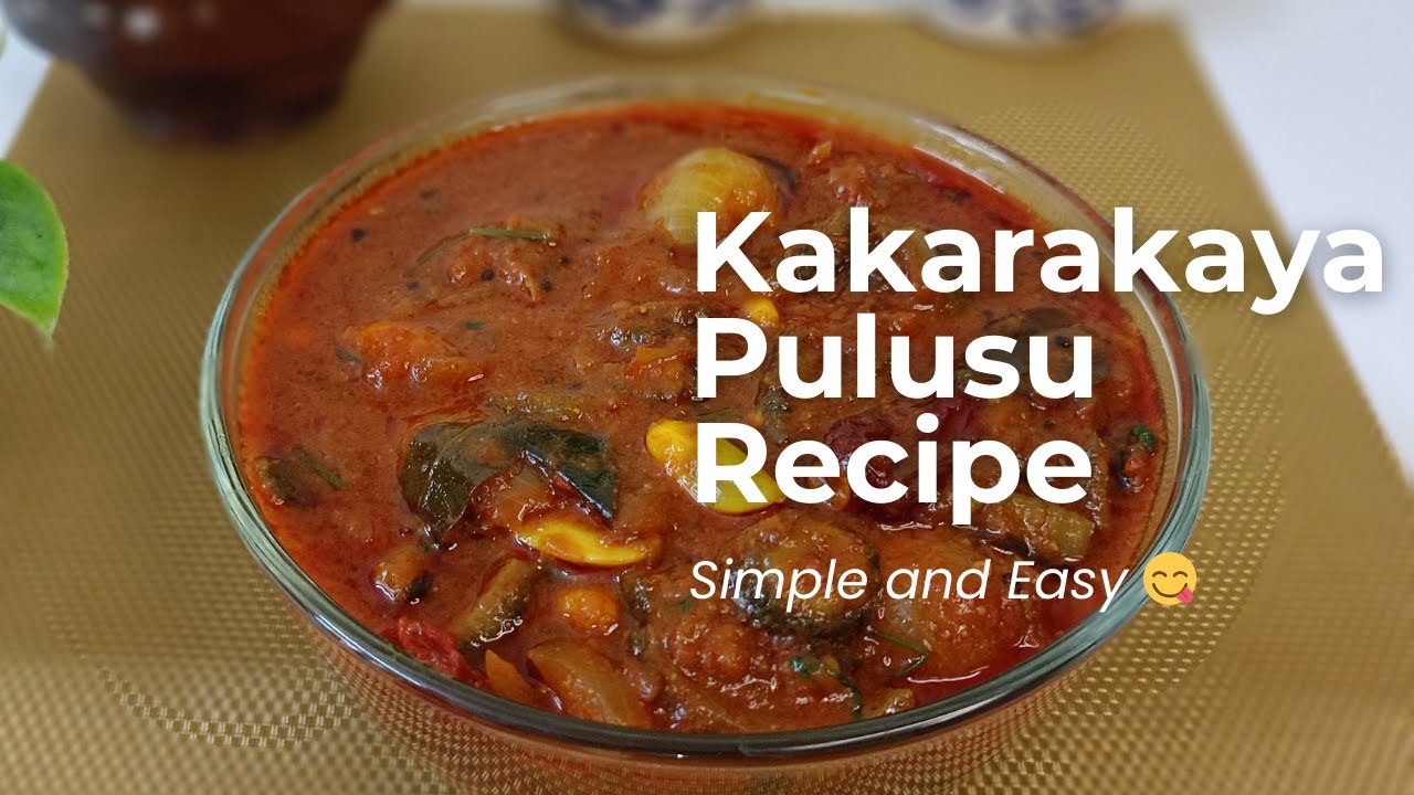 Authentic Andhra-Style Kakarakaya Pulusu😋 | A spicy Bitter Gourd ...