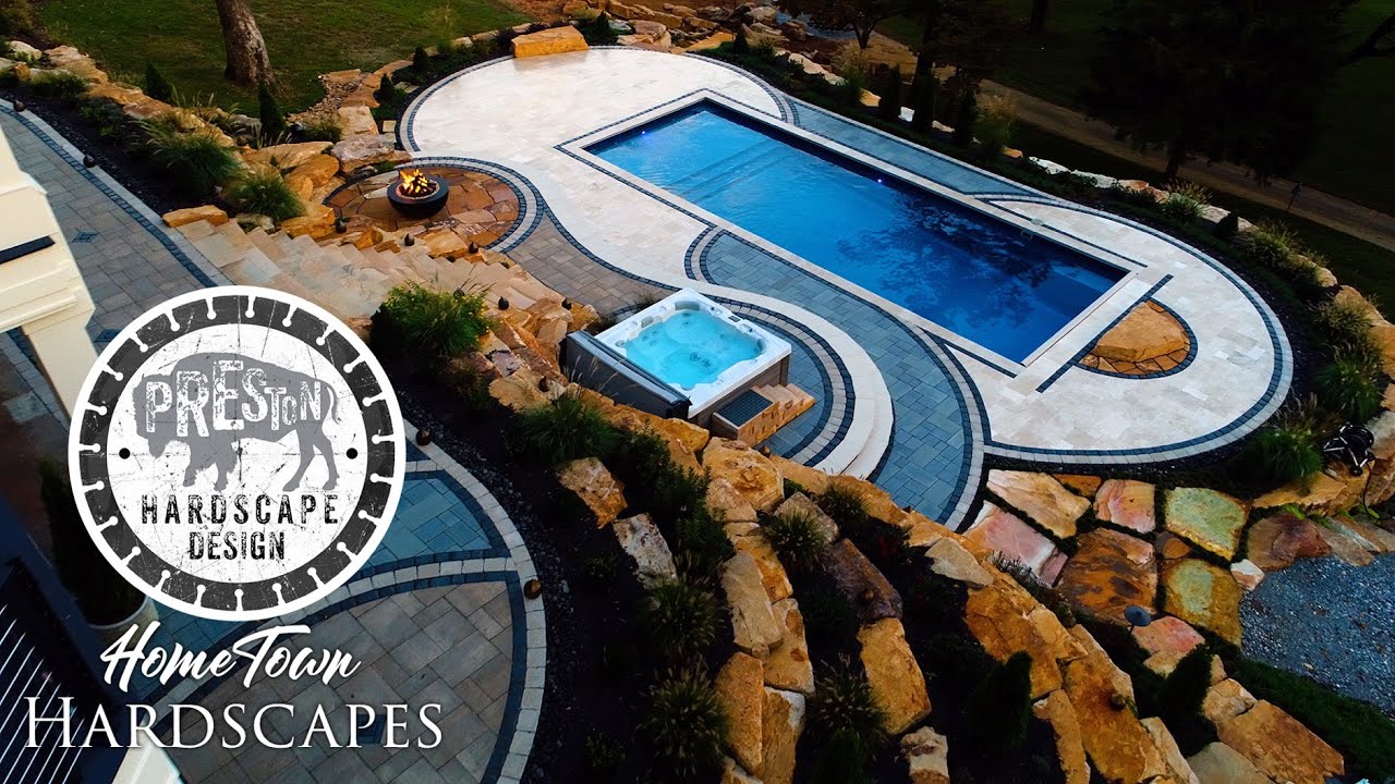 Hometown Hardscapes Episode 9 | Smoky Mountain Poolscape | Preston Hardscape Design - YouTube