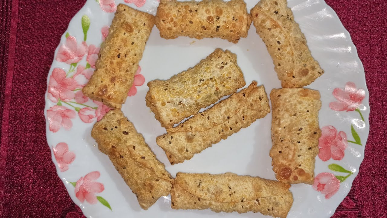 Stuffed Papad Recipe | Chicken Stuffed Papad Roll Recipe - YouTube