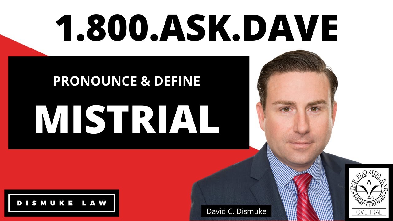Properly pronounce and define mistrial - YouTube