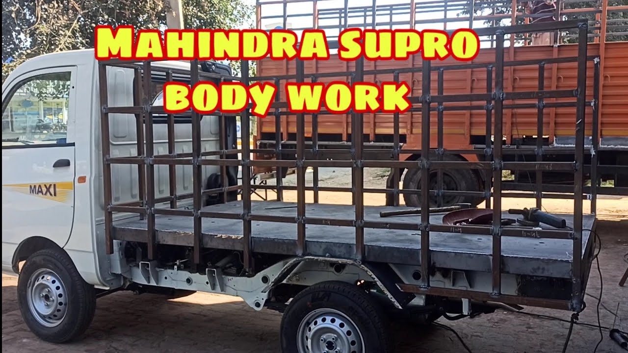 महिंद्रा सुप्रो बॉडी वर्क || Mahindra supro body work || lpg cylinder ...