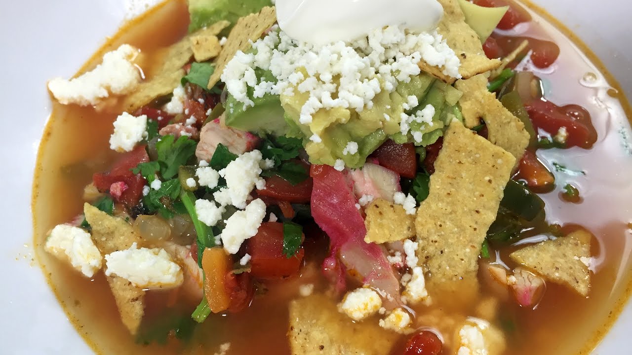 Chicken Tortilla Soup/Sup Ga XaXiu (Vietnamese) - YouTube