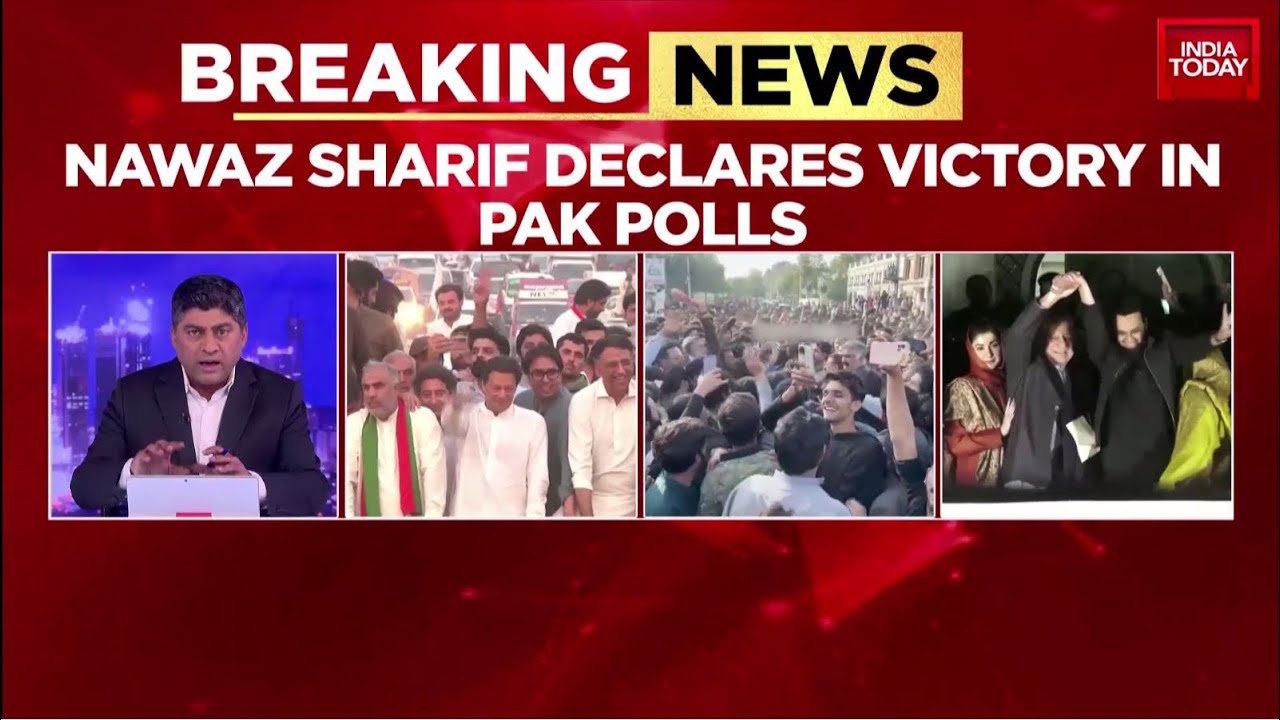 Nawaz Sharif Declares Victory In Pakistan General Elections - YouTube