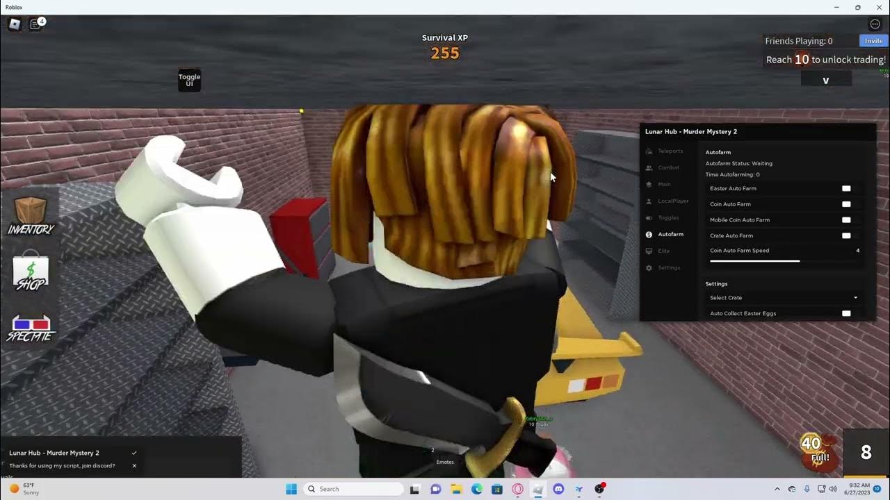 Murder Mystery 2 Script The Best GUI Super OP Autofarm Killaura Knife ...