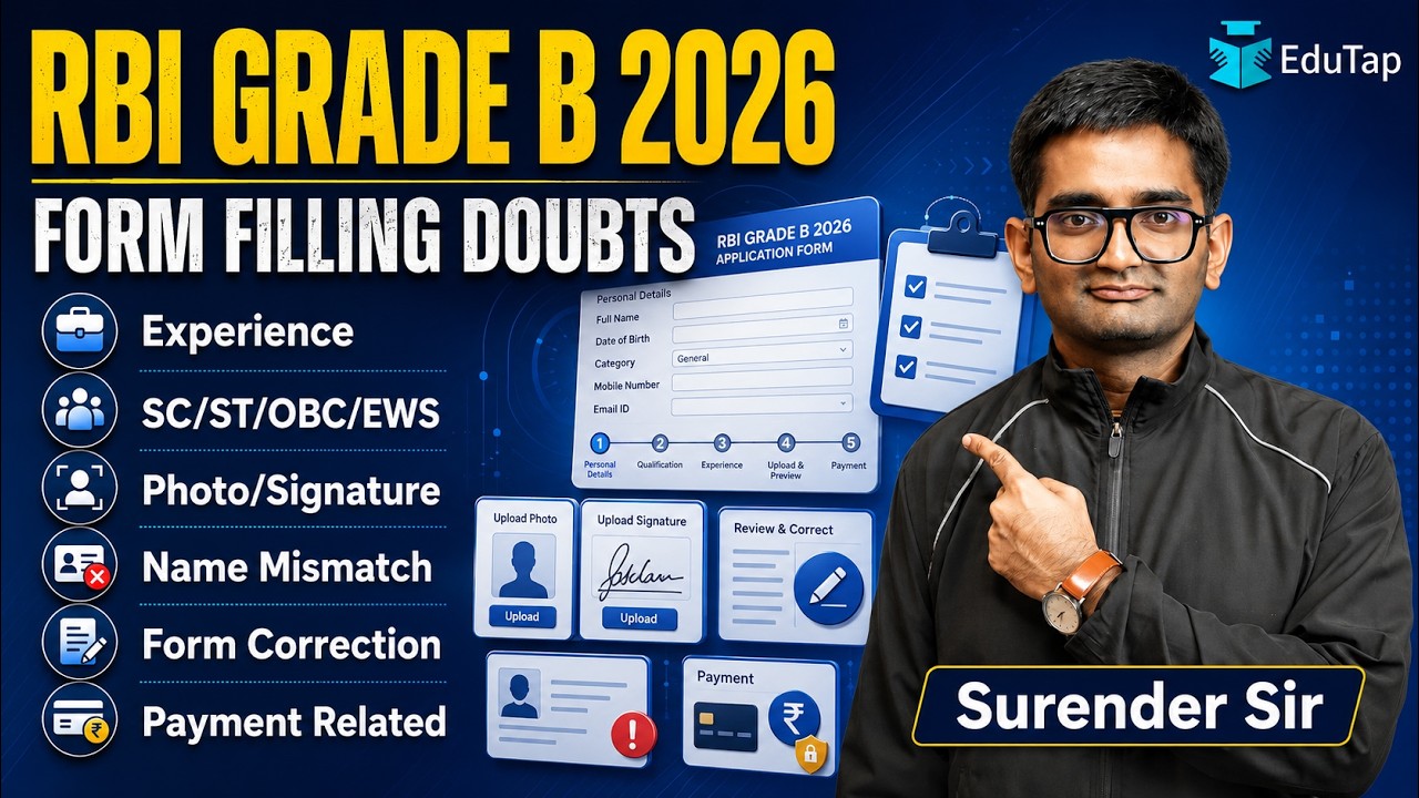 RBI Grade B 2026 Form Filling FAQs: Document Verification, Correction ...