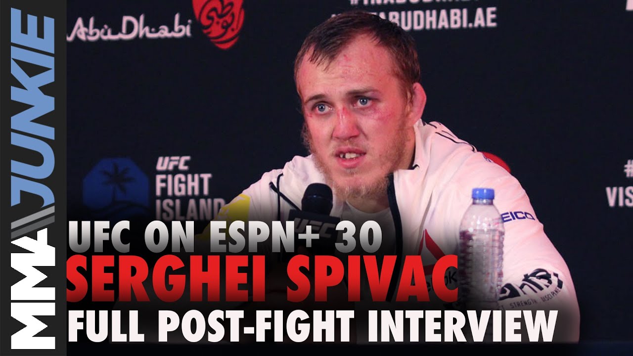 Serghei Spivac gets first career decision victory | UFC on ESPN+ 30 ...