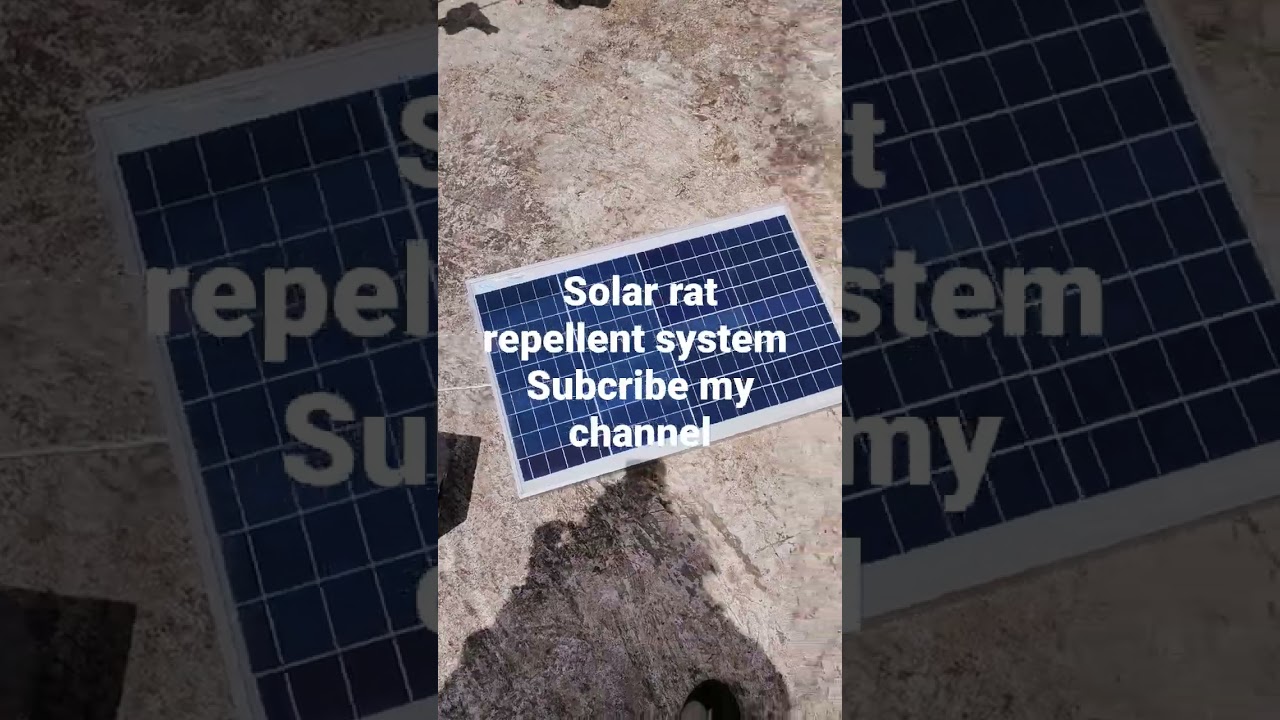 solar rat repellent system sorabh Joshi vlogs - YouTube