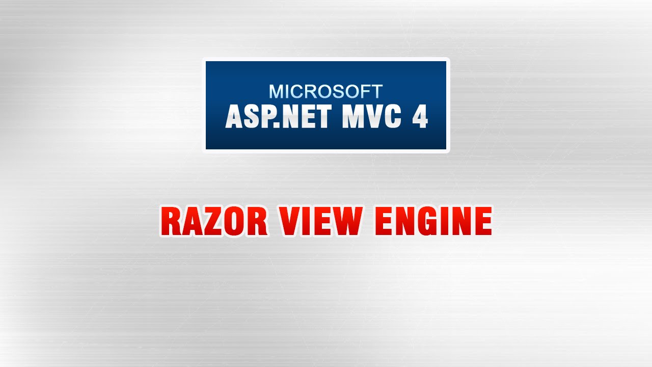 ASP.NET MVC 4 Tutorial In Urdu - Razor View Engine - YouTube