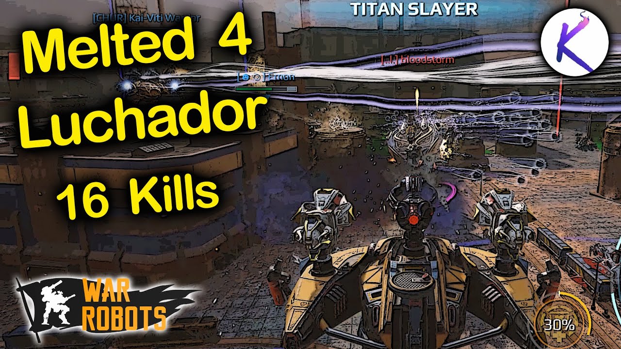 16 kills Maha-Vajra Sharanga Titan Seraph Mars War Robots gameplay WR ...