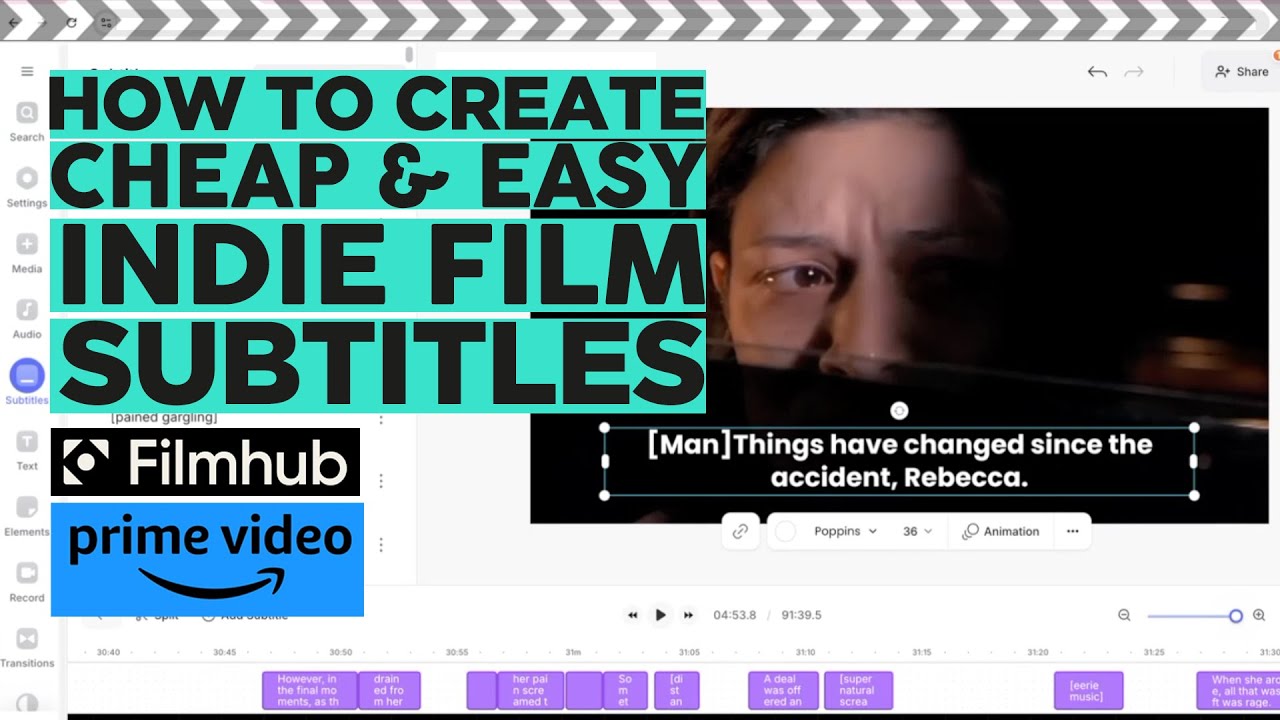 How to Subtitle your film for Film Hub, Amazon Prime and other ...