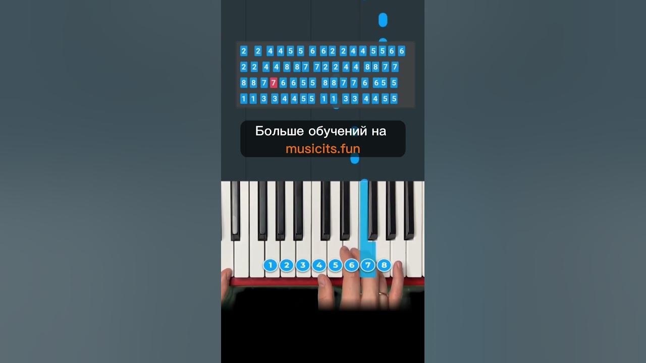 Как сыграть🃏Король и Шут Лесник на пианино по цифрам 🎹 обучение