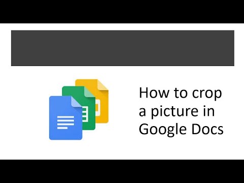 How to crop a picture in Google Docs | How to crop an image in Google ...