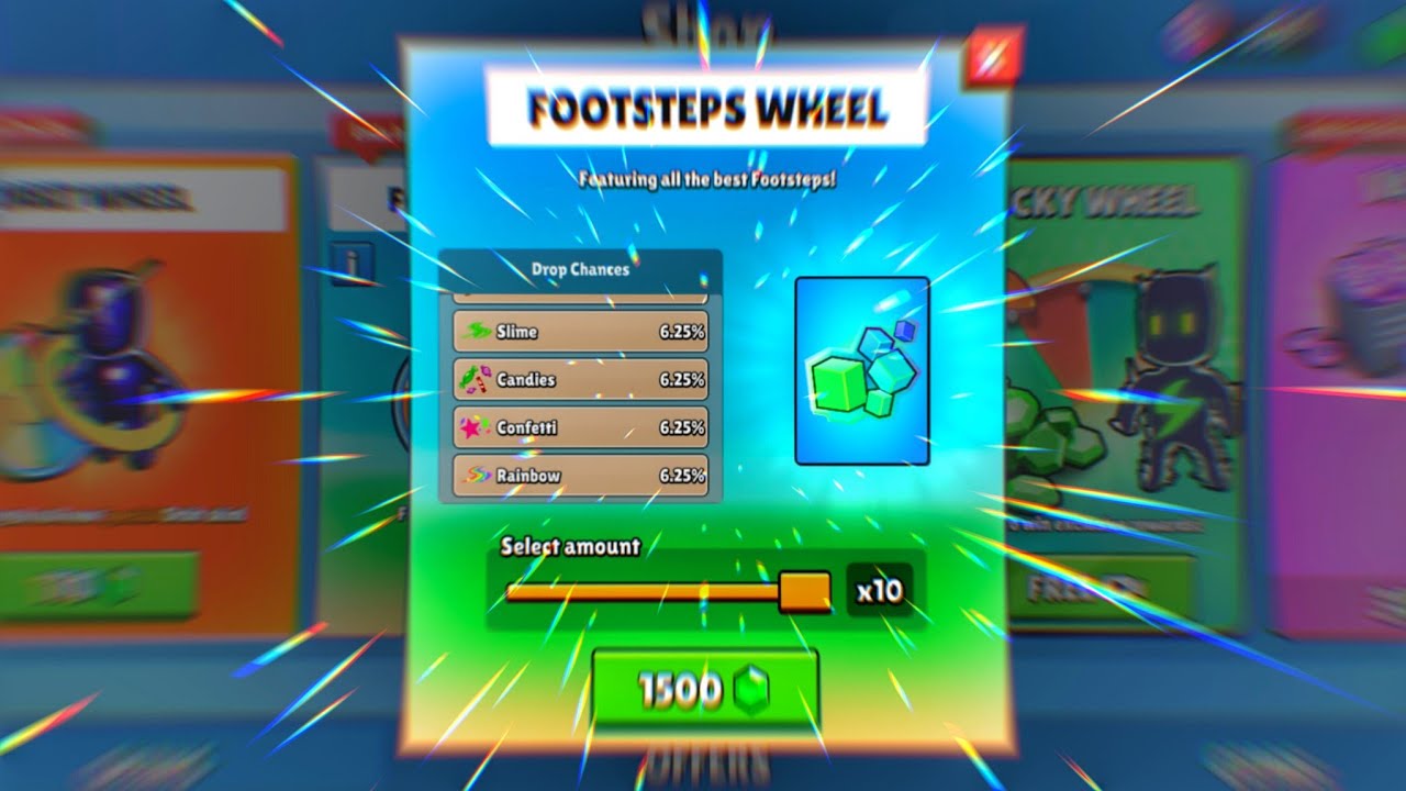 Footsteps Wheel Stumble Guys - Spin for Pixel Steps! - YouTube