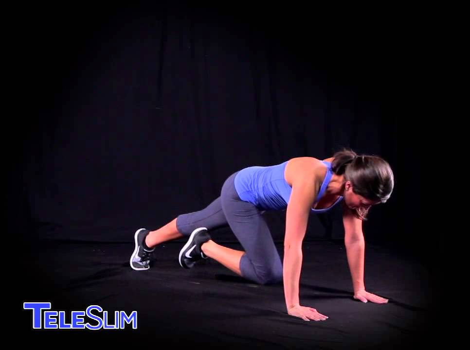 608 Plank, Knee to Chest Kickbacks (Core) - YouTube